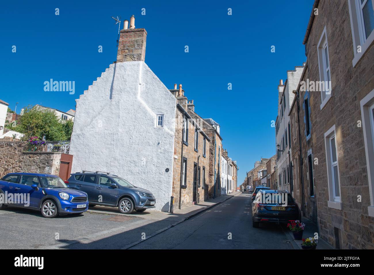 Cellardyke, historic fishing village in Fife Scotland, UK Stock Photo ...