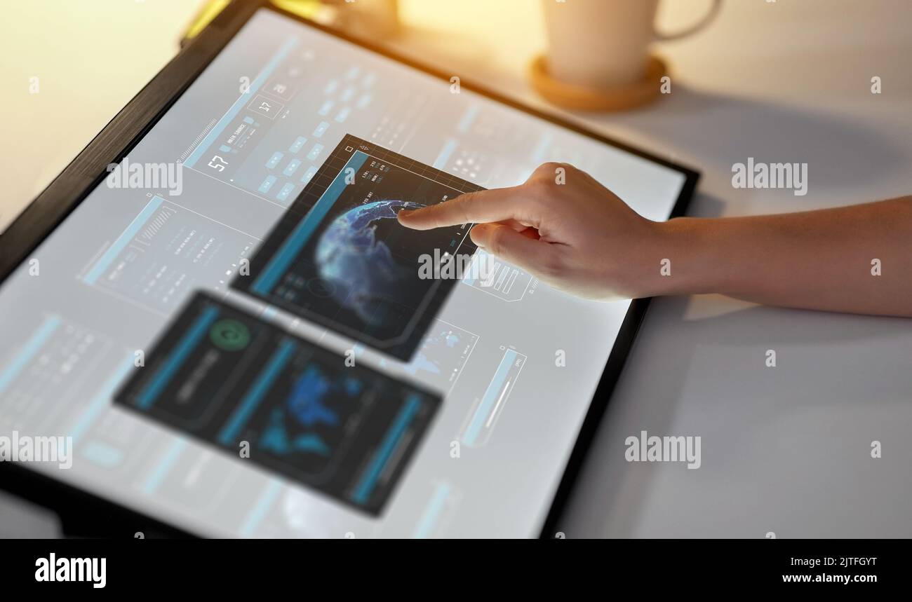 Hand modern led light hi-res stock photography and images - Alamy