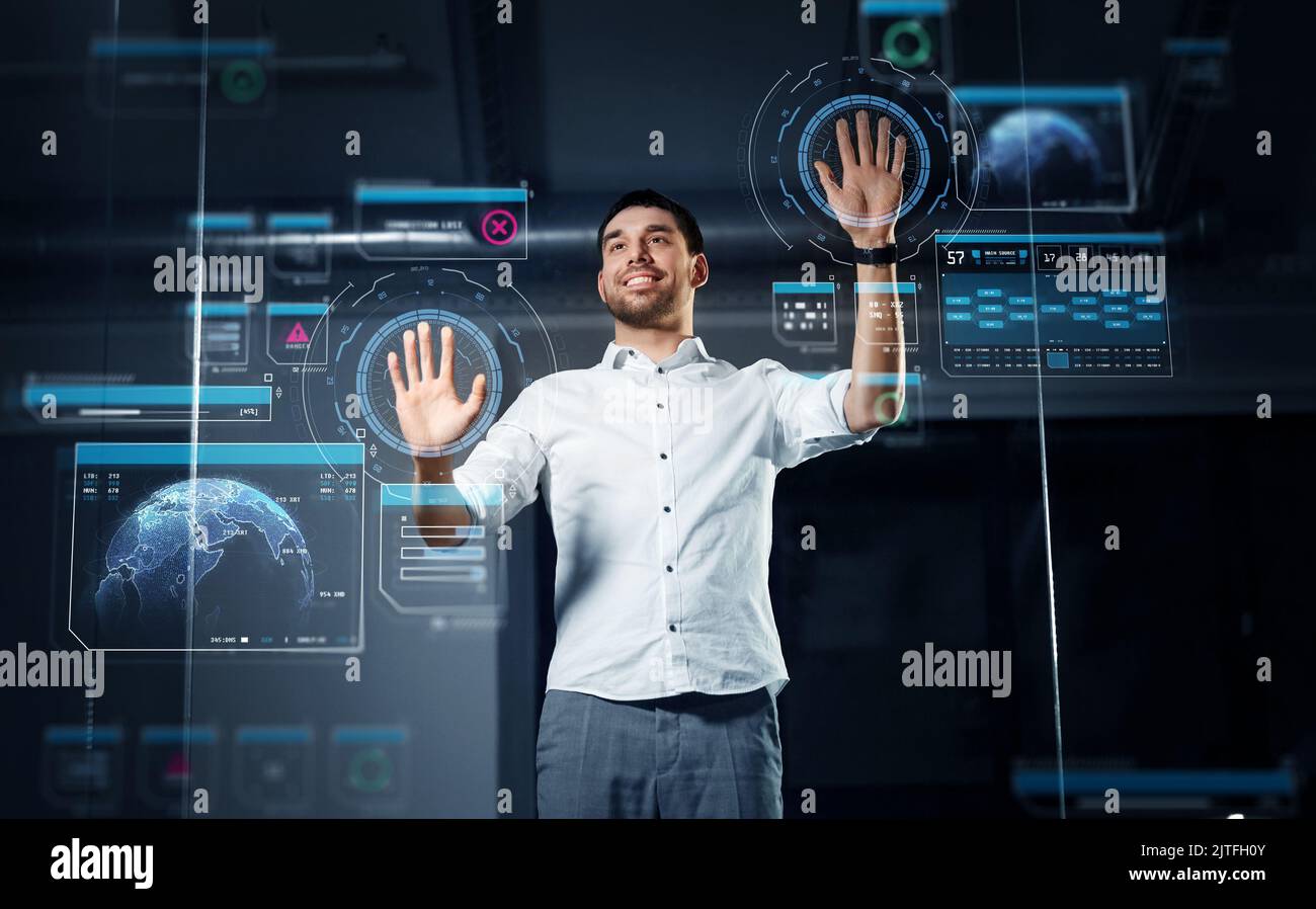 3d hologram projection hi-res stock photography and images - Alamy