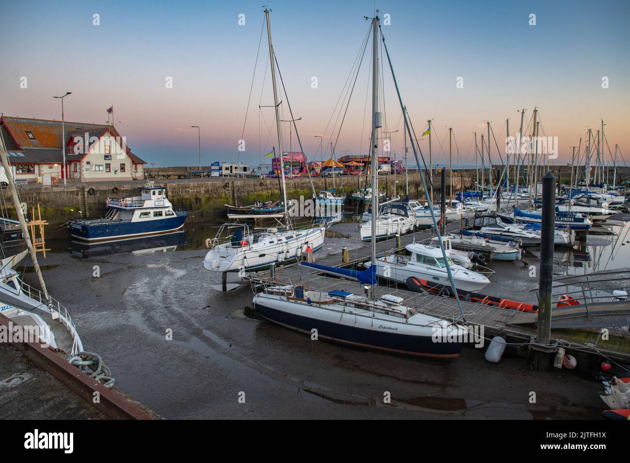 Anstruther Harbour at night, Fife, Scotland, UK Stock Photo - Alamy