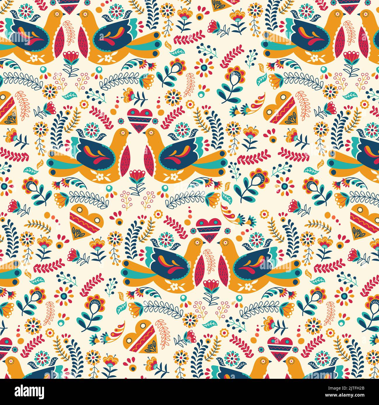 Flat design nordic pattern design Vector illustration Stock Vector ...