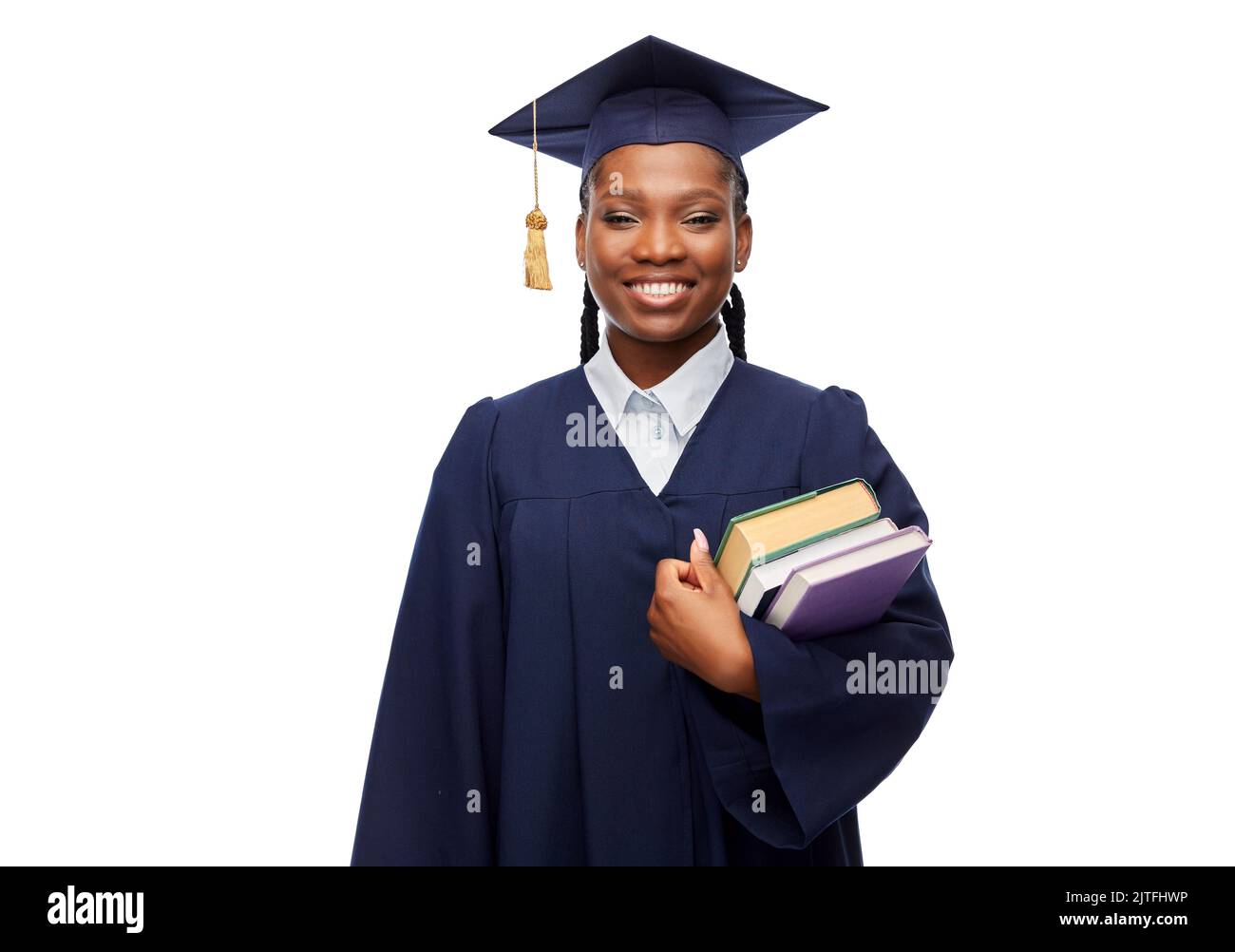 Happy female student graduate hi-res stock photography and images - Alamy