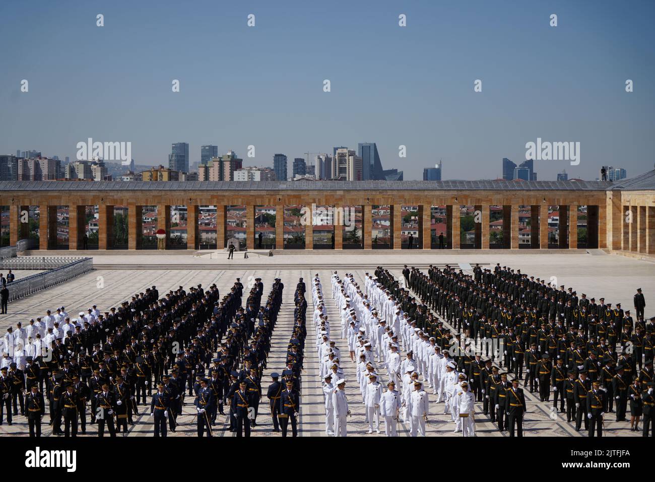 Ankara, Turkey, 30/08/2022, Officers from the Land, Sea and Air Forces ...