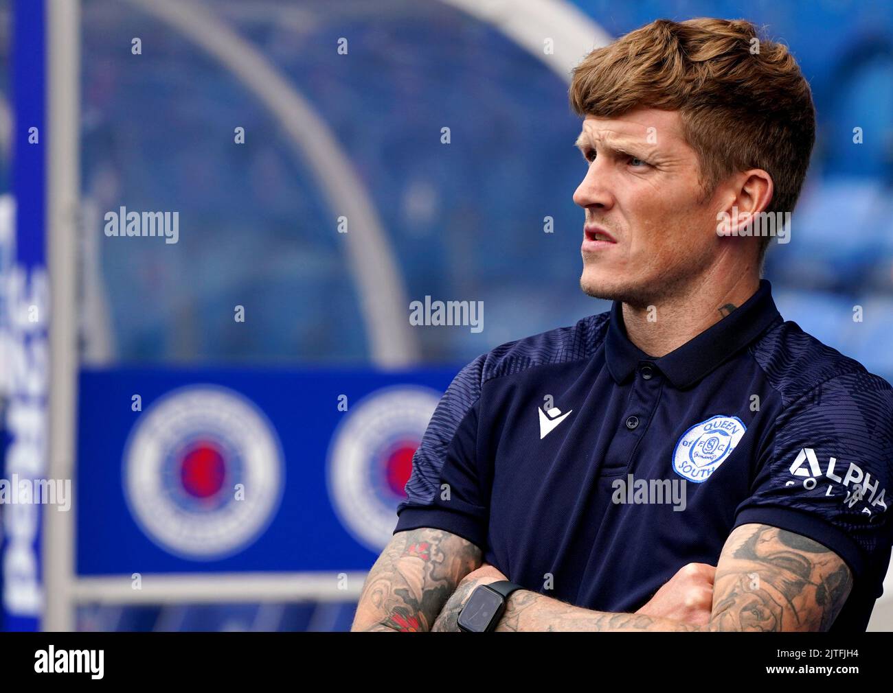 Queen of the South manager Willie Gibson ahead of the Premier Sports ...
