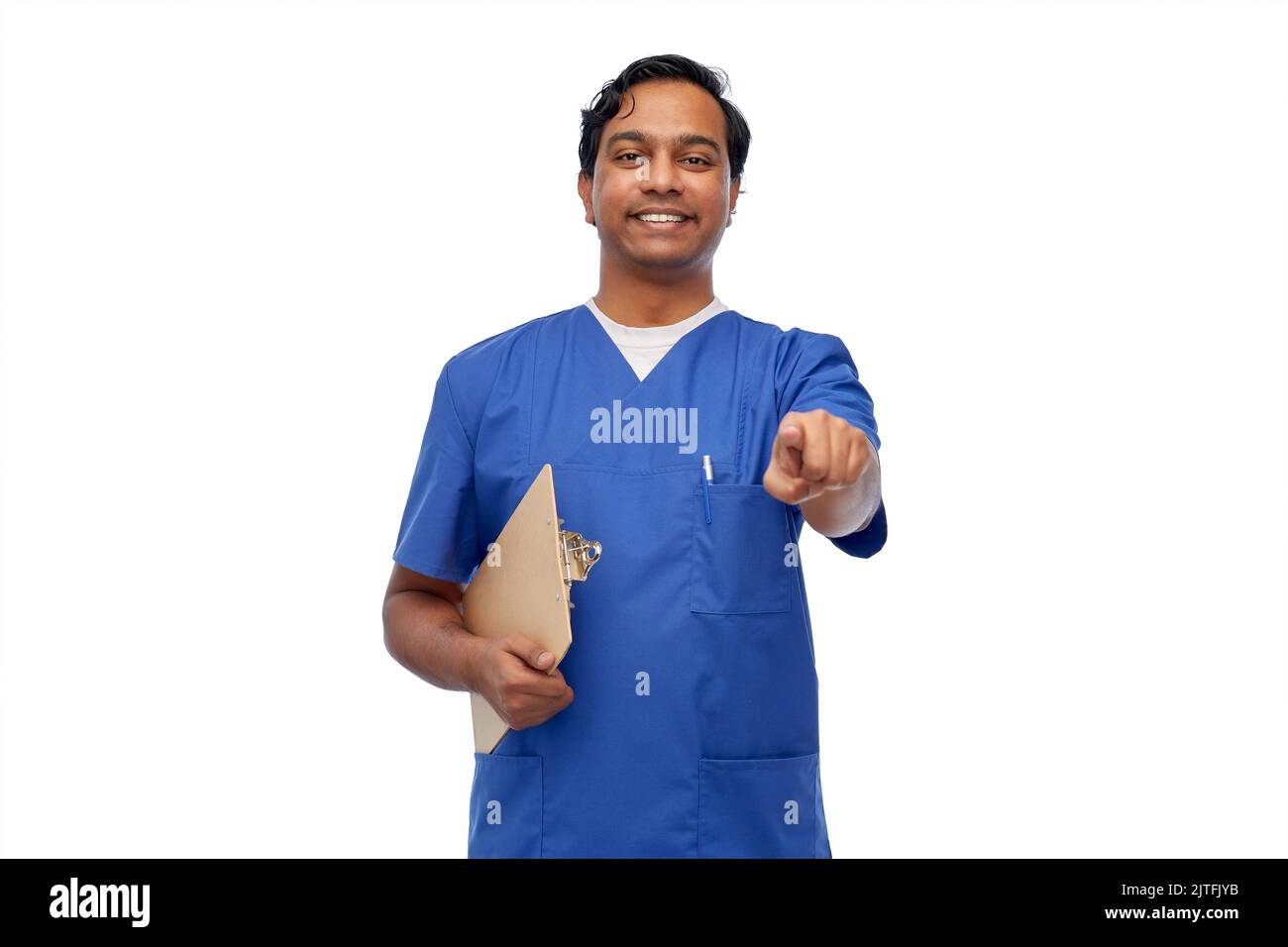 Nurse pointing finger hi-res stock photography and images - Alamy