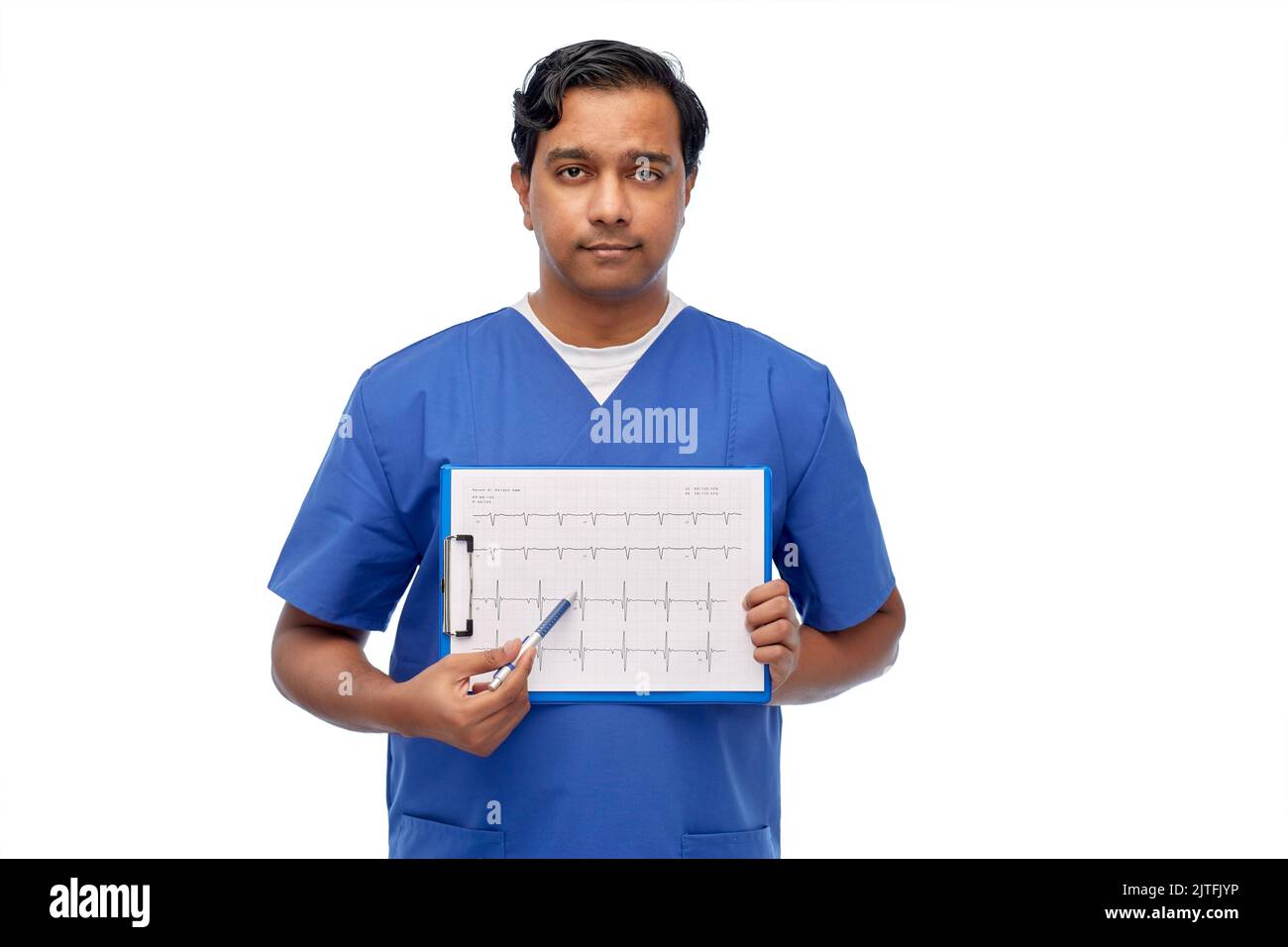 Sad indian young doctor cardiologist hi-res stock photography and ...