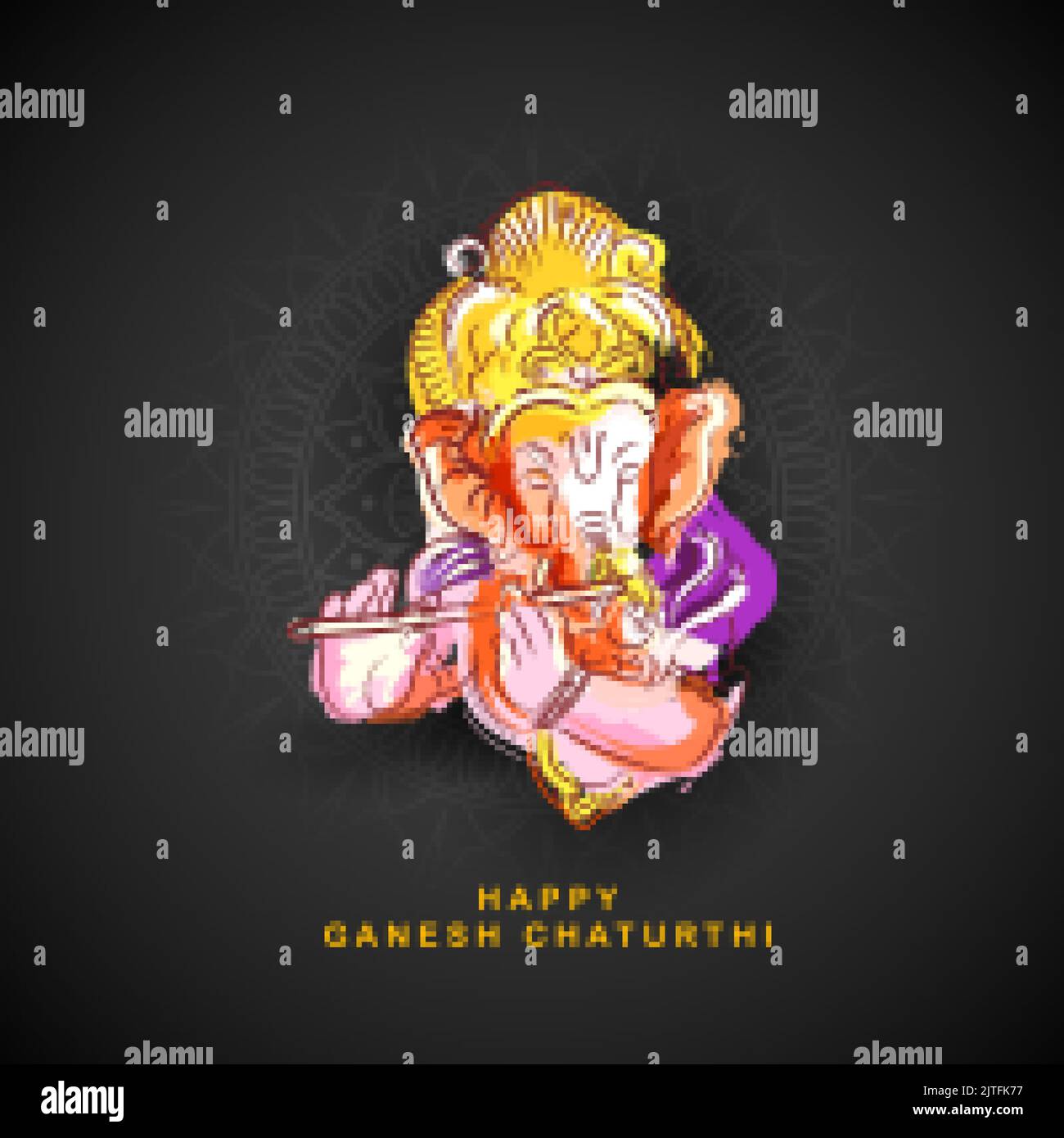 Lord Ganpati background for Ganesh Chaturthi festival of India Stock ...