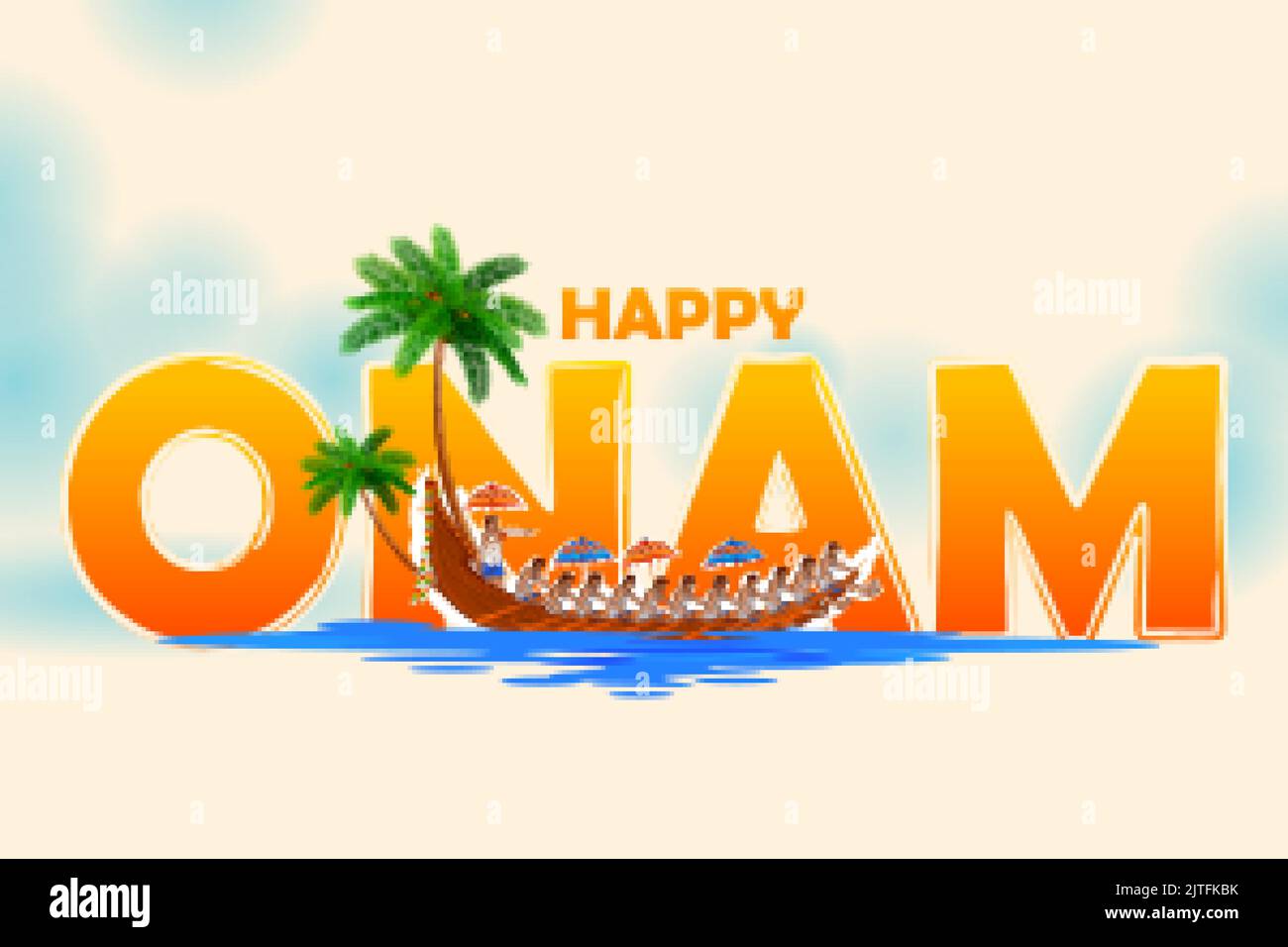 Onam celebration background for Happy Onam festival of South India ...