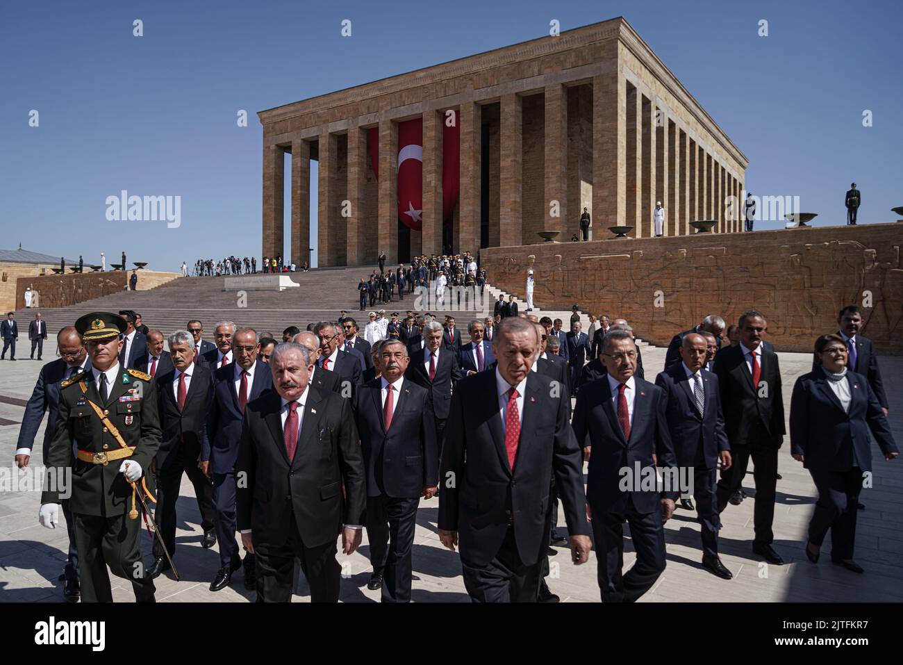 President of the Republic of Turkey Recep Tayyip Erdogan and his ...