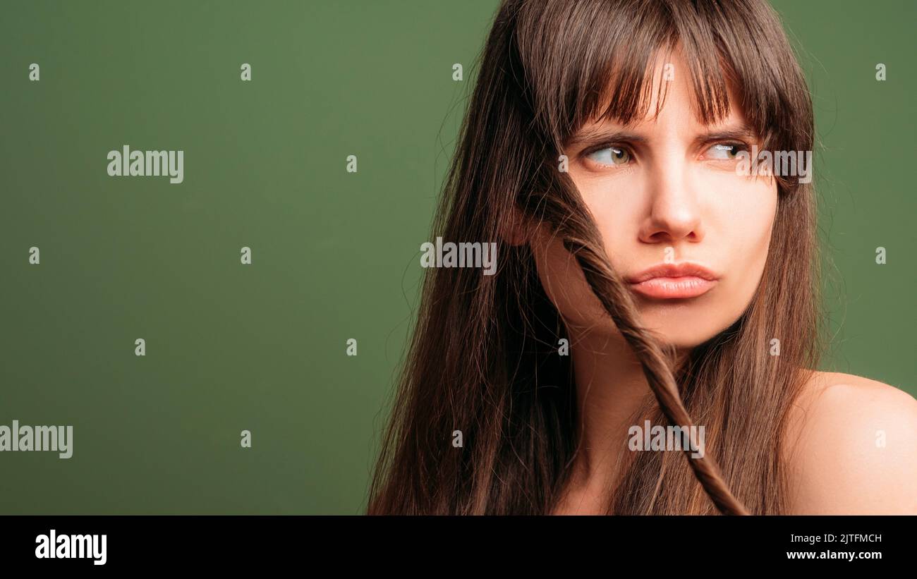 hair styling natural cosmetic products beauty care Stock Photo - Alamy