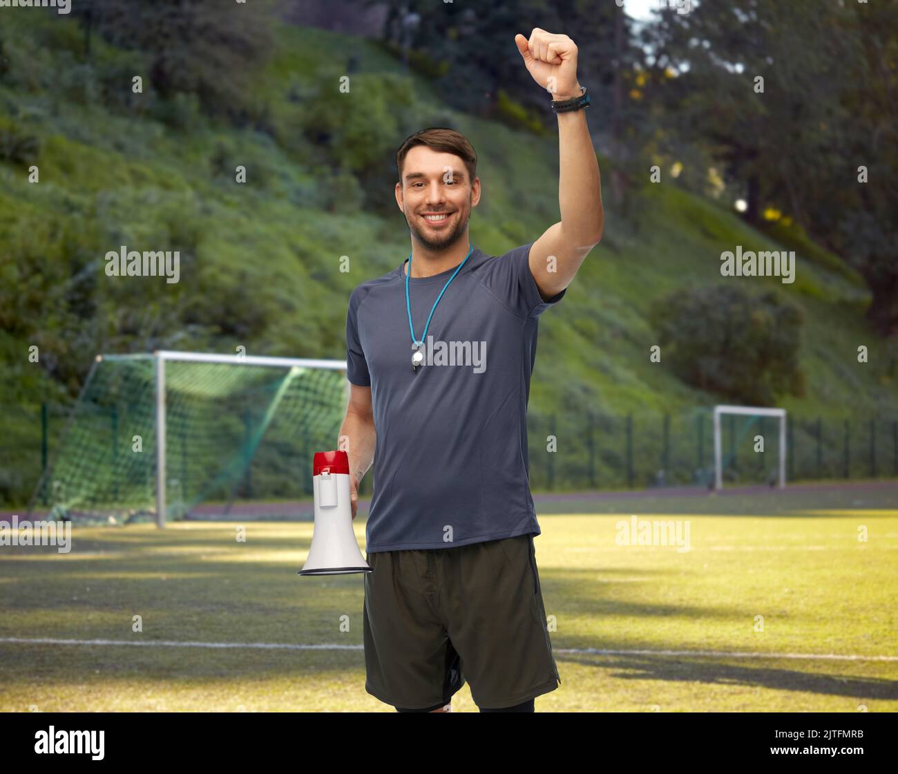 Soccer coach celebrating hi-res stock photography and images - Alamy