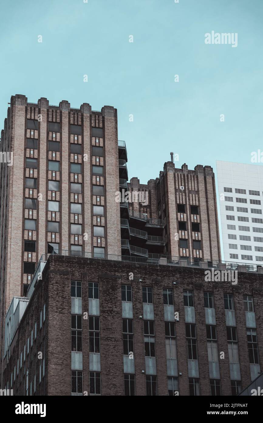 A low angle of several modern skyscrapers Stock Photo - Alamy