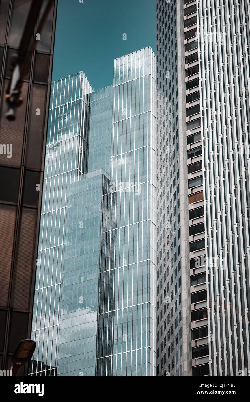 A low angle of several modern skyscrapers Stock Photo - Alamy