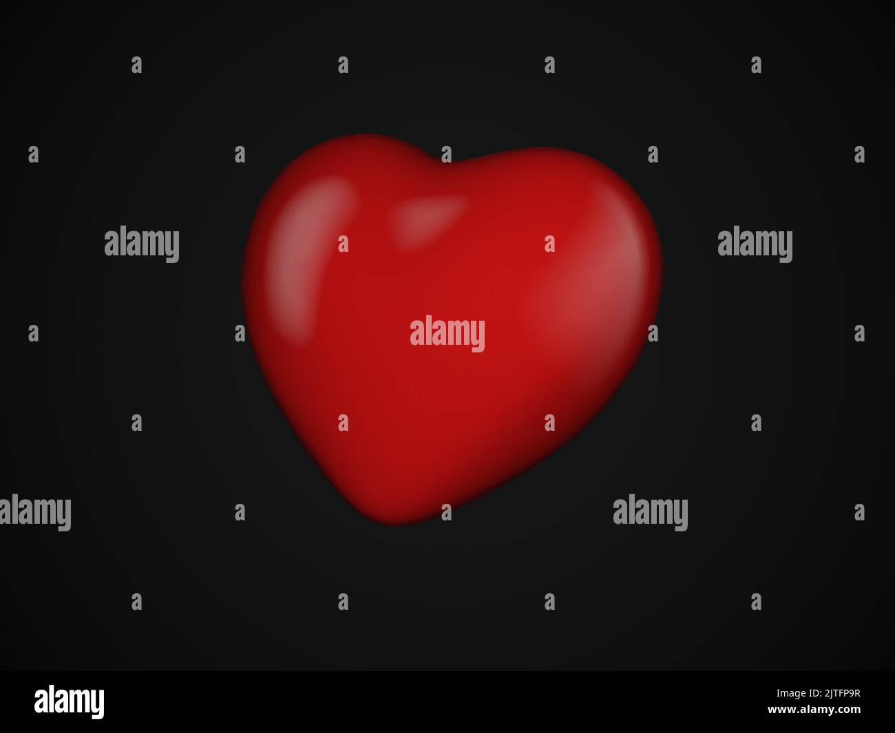 3D red heart shape on black background Stock Vector Image & Art - Alamy