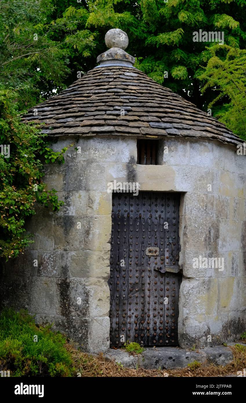 An ancient stone jail, believed to date from the 18th century, in the ...