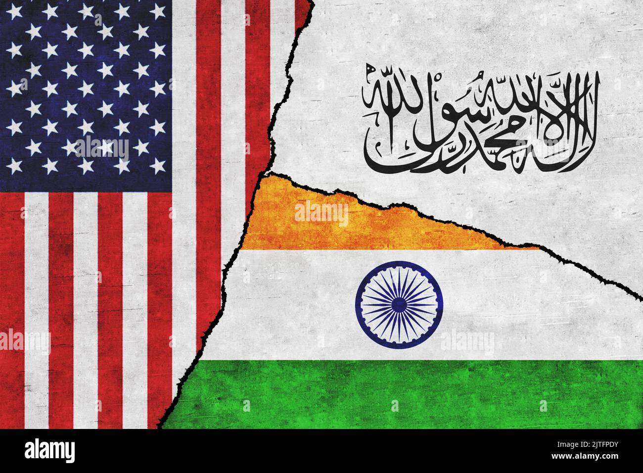 America india taliban flag hi-res stock photography and images - Alamy