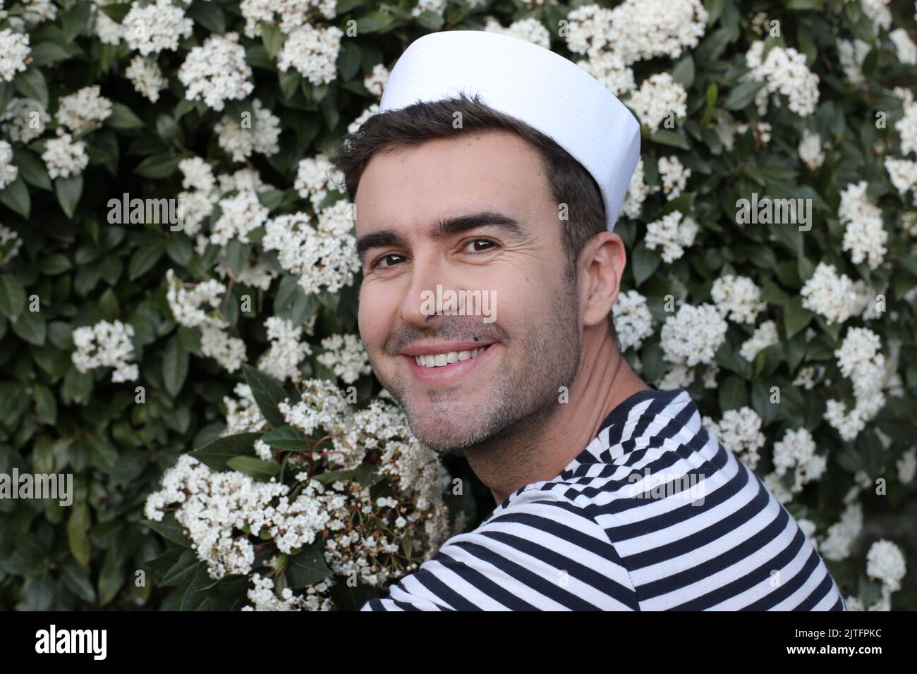Marine sailor hat romance hi-res stock photography and images - Alamy