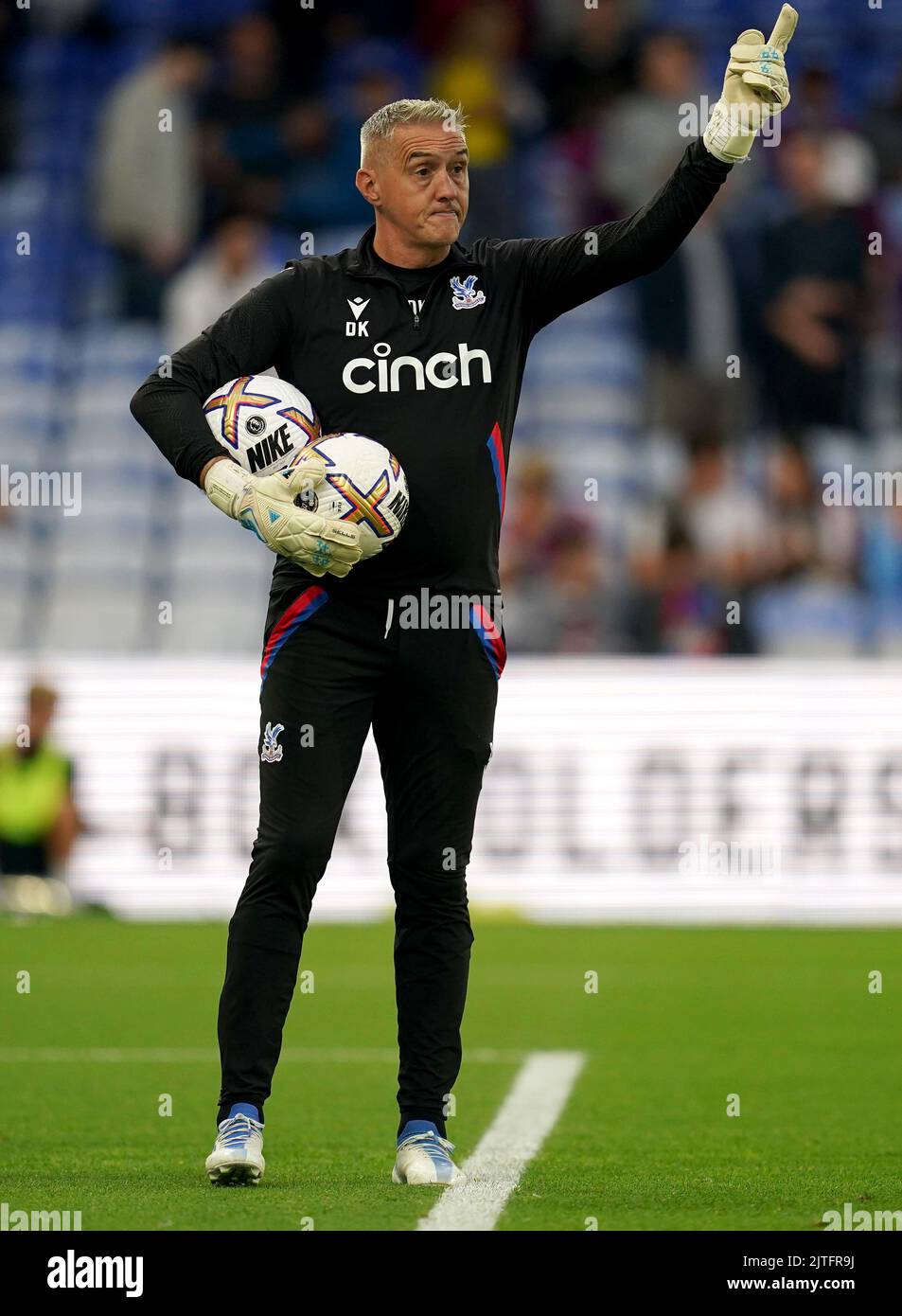 Crystal Palace goalkeeper coach Dean Kiely during the Premier League ...