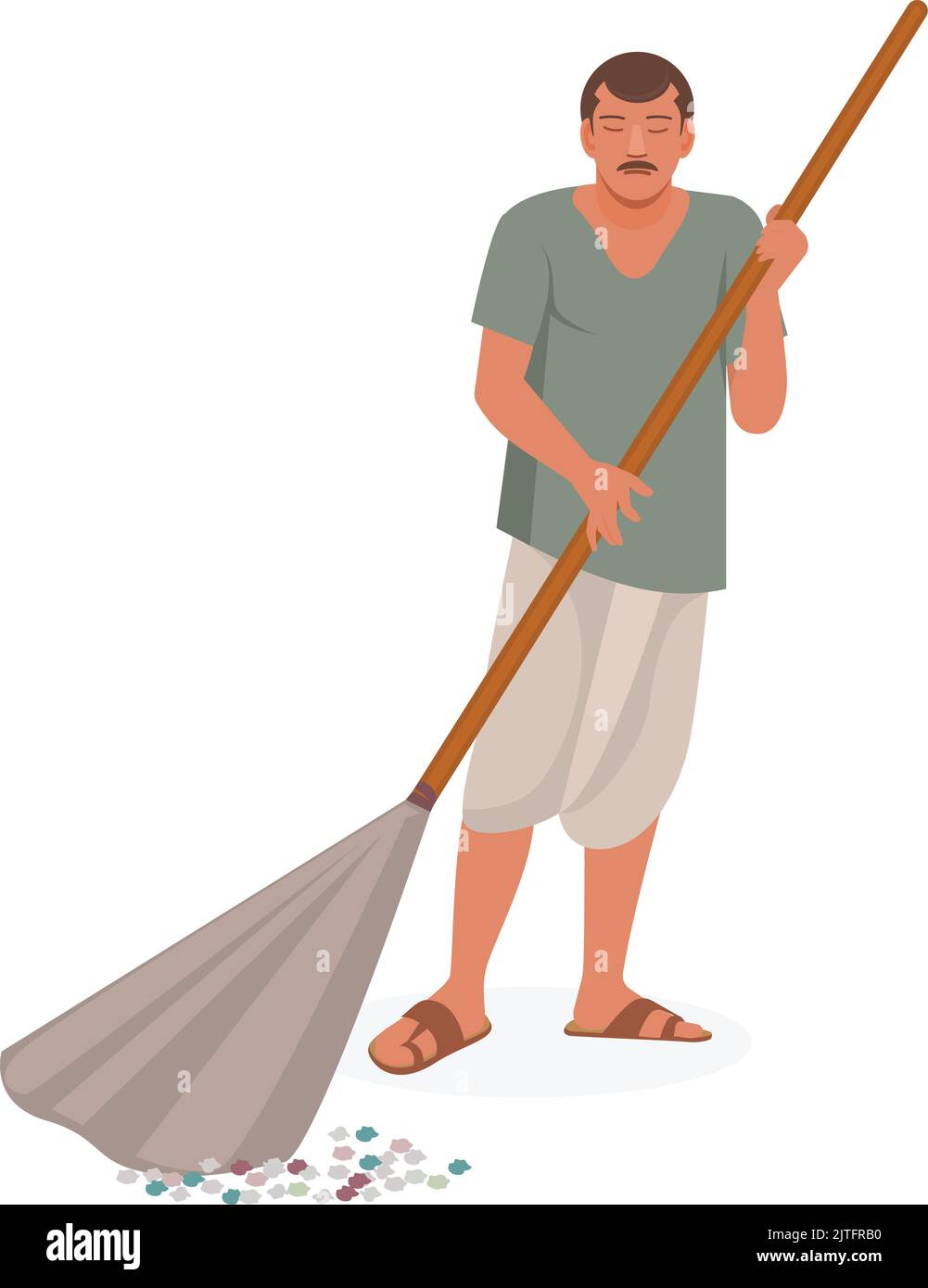 Portrait of the collector Stock Vector Images - Alamy