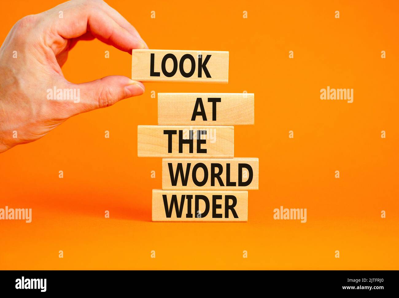 Look at the world wider symbol. Concept words Look at the world wider ...