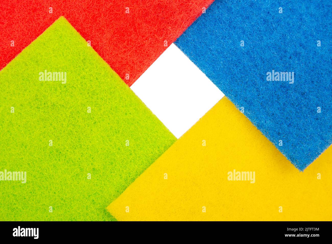 colored samples of felt material. industrial textile industry ...