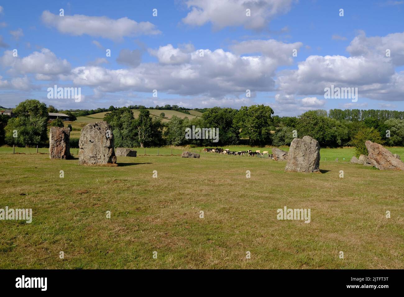 Stanton Drew megalithic stone circle in the Mendip Hills, Somerset ...
