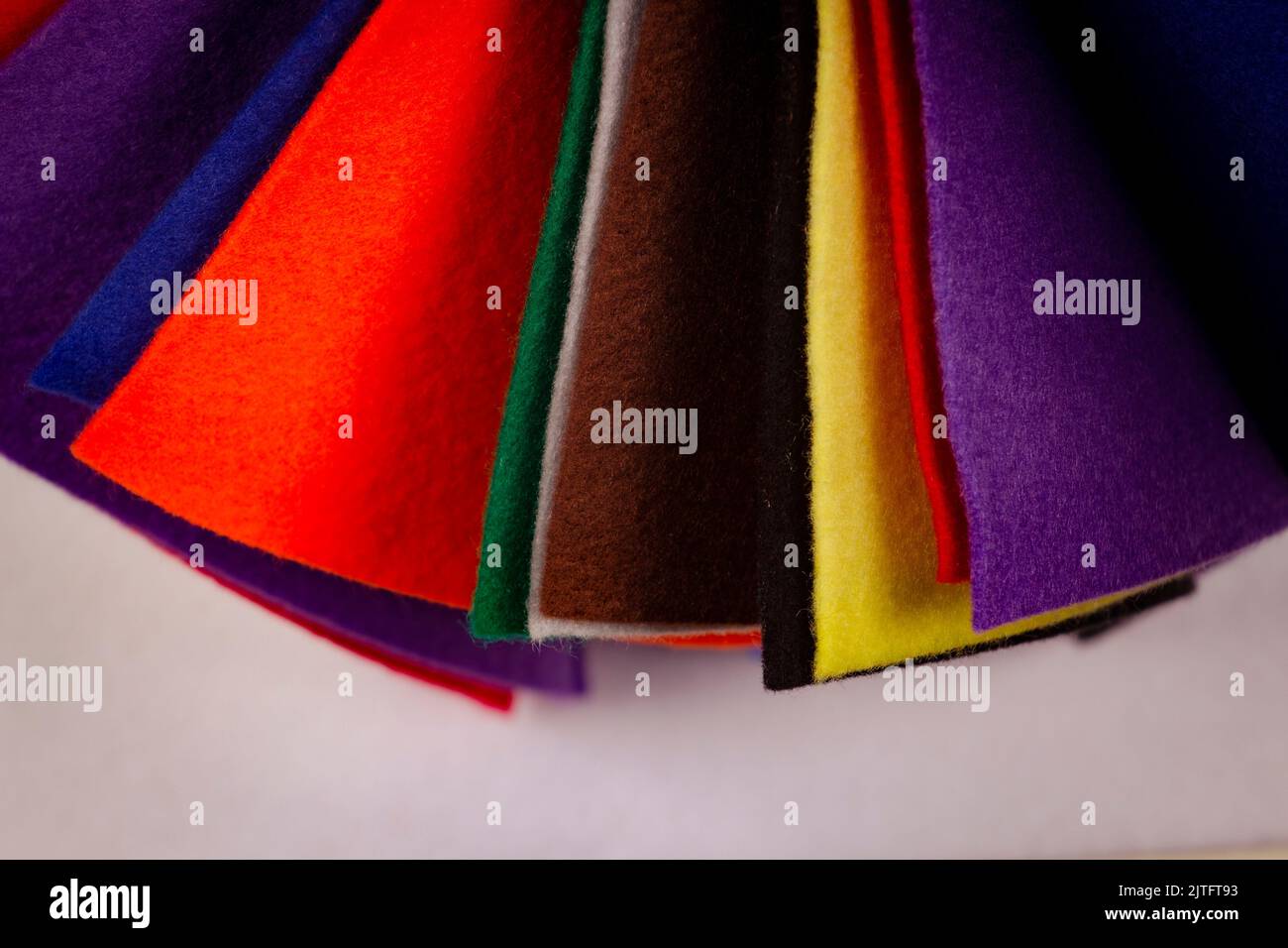 Several colored felt texture background. Assorted color felt fabric ...