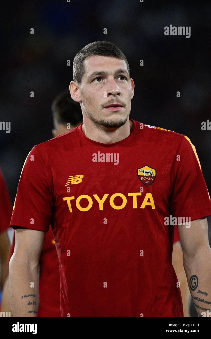 Rome, Italy, 30/08/2022, Andrea Belotti (AS Roma) during the Italian ...