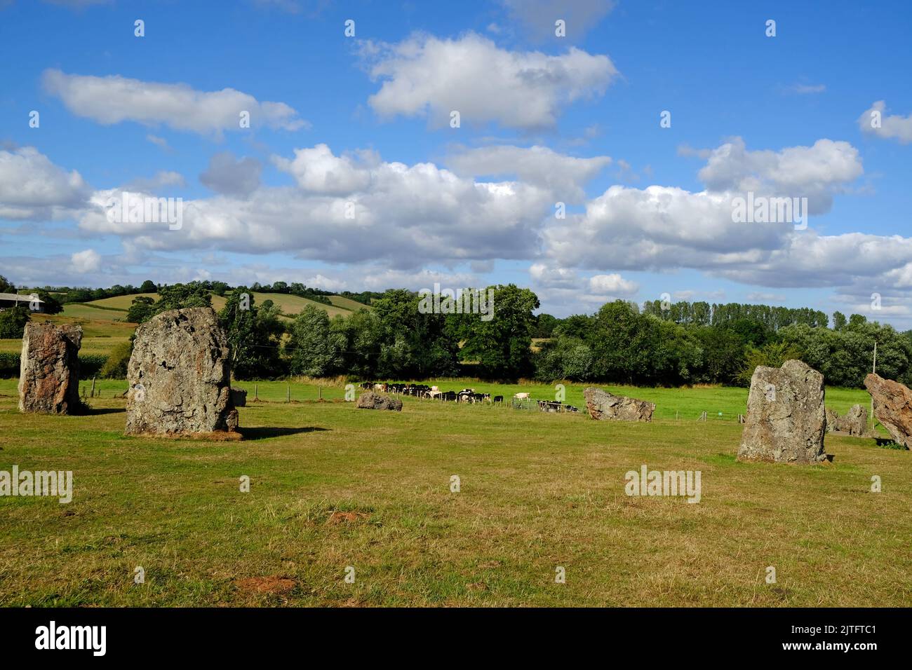 Stanton Drew megalithic stone circle in the Mendip Hills, Somerset ...