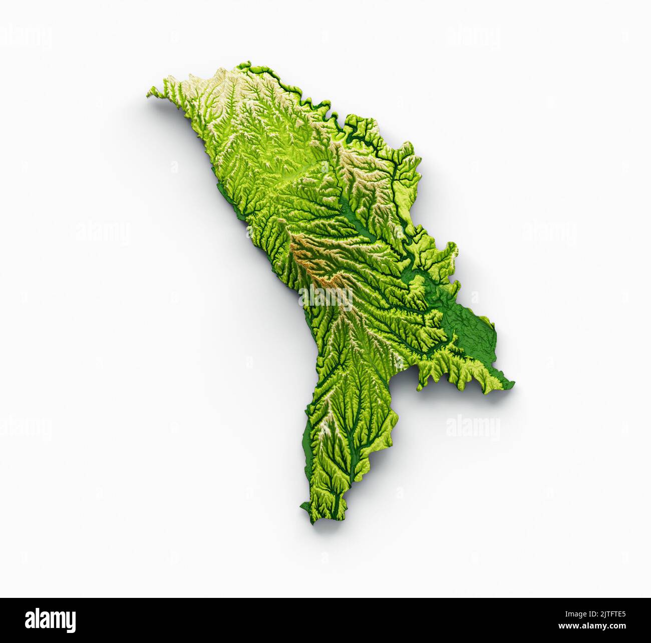 A 3D illustration of a map soil land geology cross-section Stock Photo ...