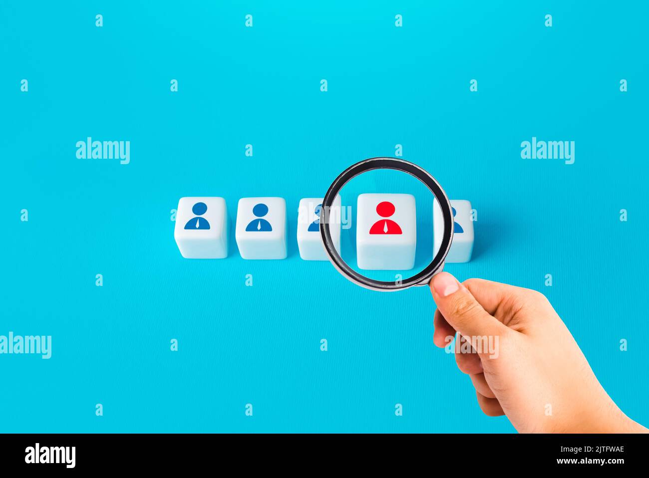 Review of a potential candidate. The employer chooses a recruit ...