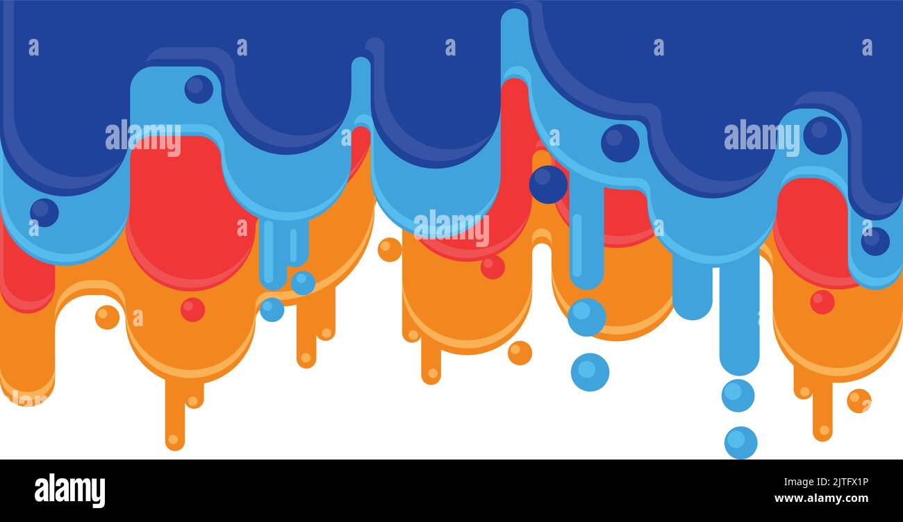 An illustration of a paint dripping vector design Stock Vector Image ...