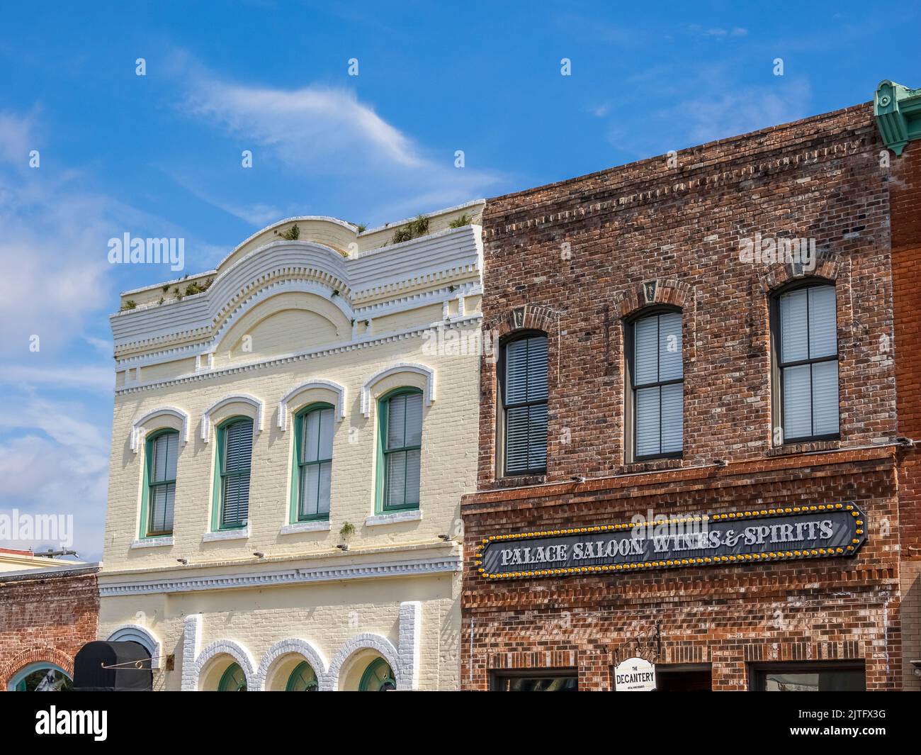 Buildings on Centre Street in the Village of Fernandina Beach on Amelia ...