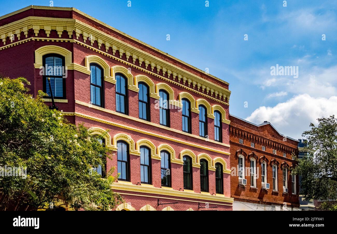 Buildings on Centre Street in the Village of Fernandina Beach on Amelia ...