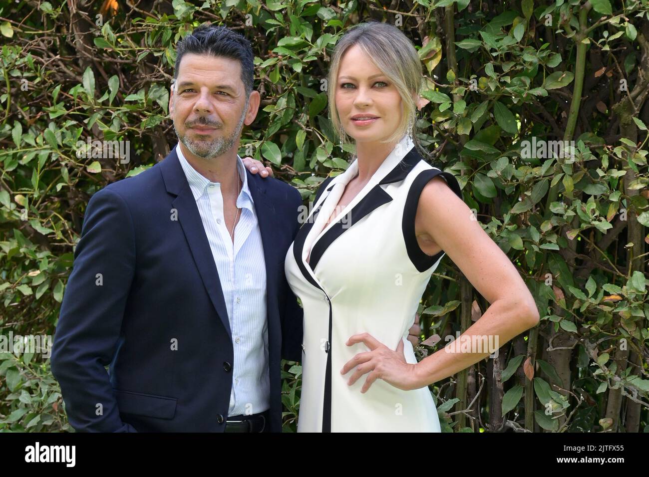 Salvo Sottile (left) and Anna Falchi (right) attend the conductors day ...