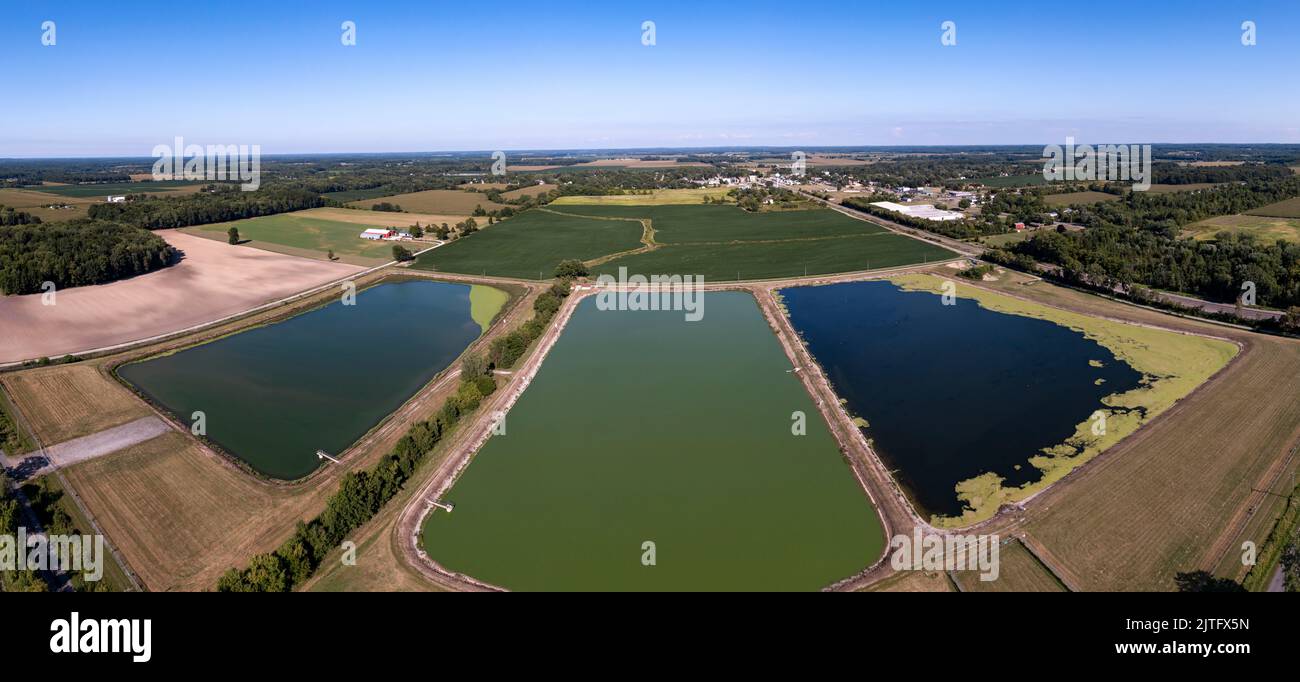 Wastewater stabilization lagoons hi-res stock photography and images ...