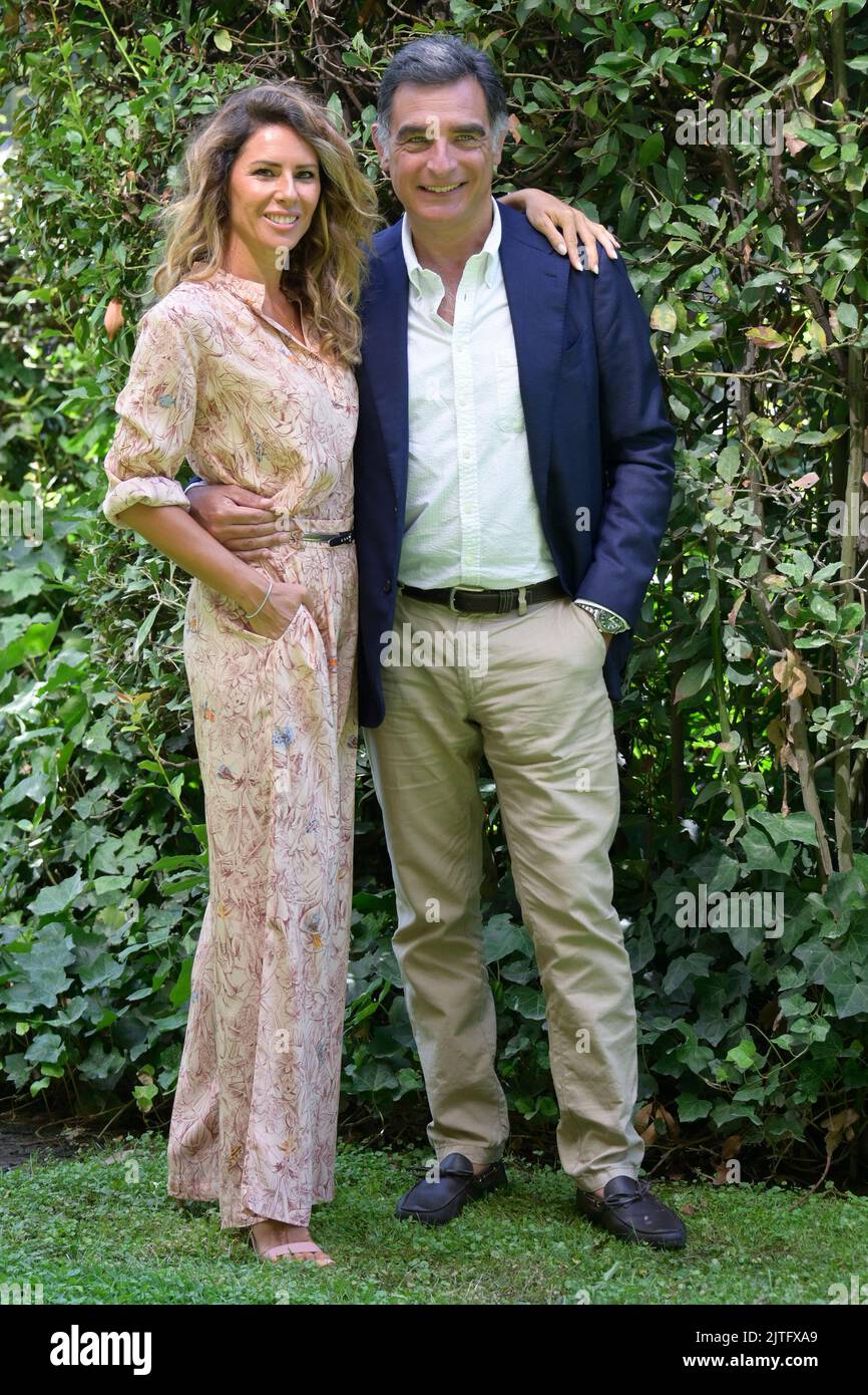 Ingrid Muccitelli (left) and Tiberio Timperi (right) attend the ...