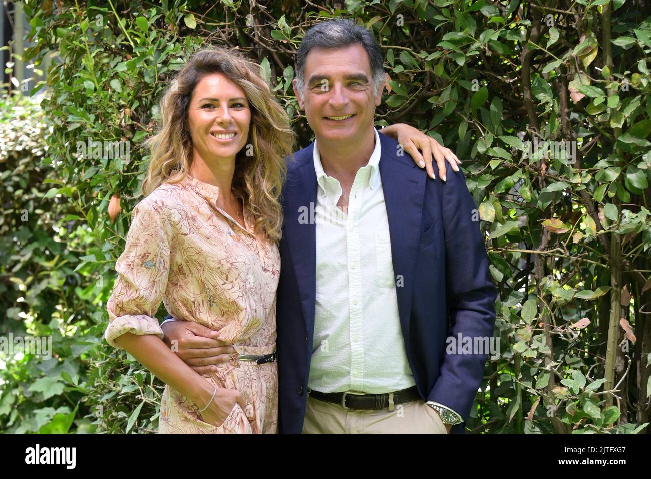 Ingrid Muccitelli (left) and Tiberio Timperi (right) attend the ...