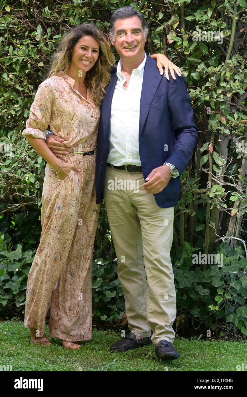 Ingrid Muccitelli (left) and Tiberio Timperi (right) attend the ...