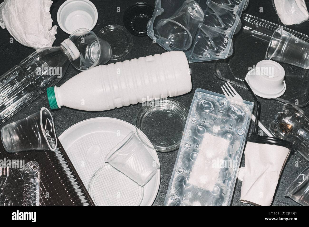 ecology plastic pollution recycling waste sorting Stock Photo - Alamy