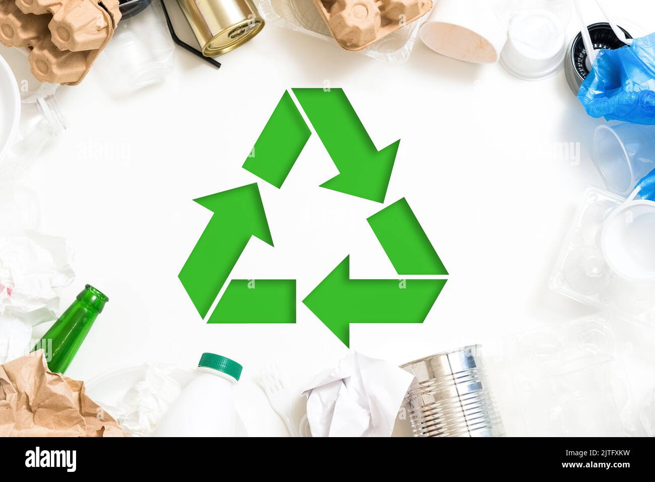 ecology waste management sorting recycling Stock Photo - Alamy