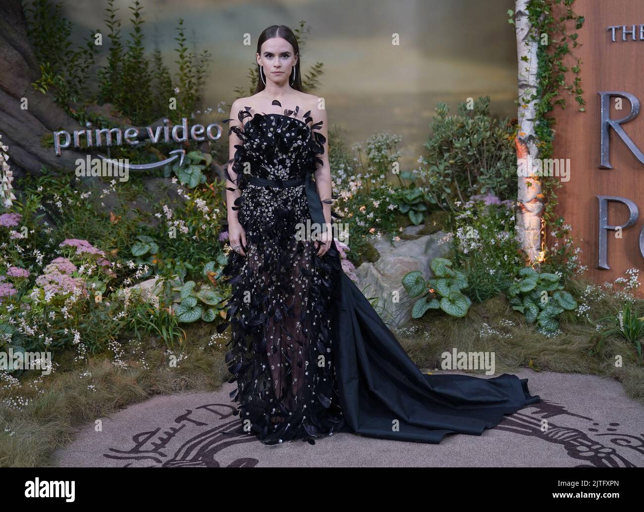 Ema Horvath attending the global premiere of The Lord of the Rings: The ...