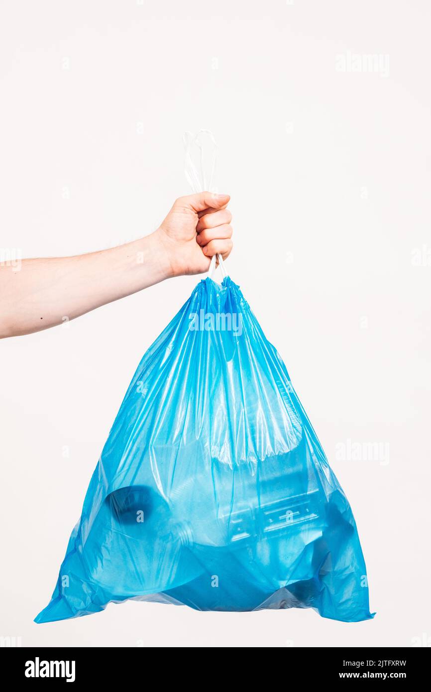 environmental protection plastic bag garbage Stock Photo - Alamy