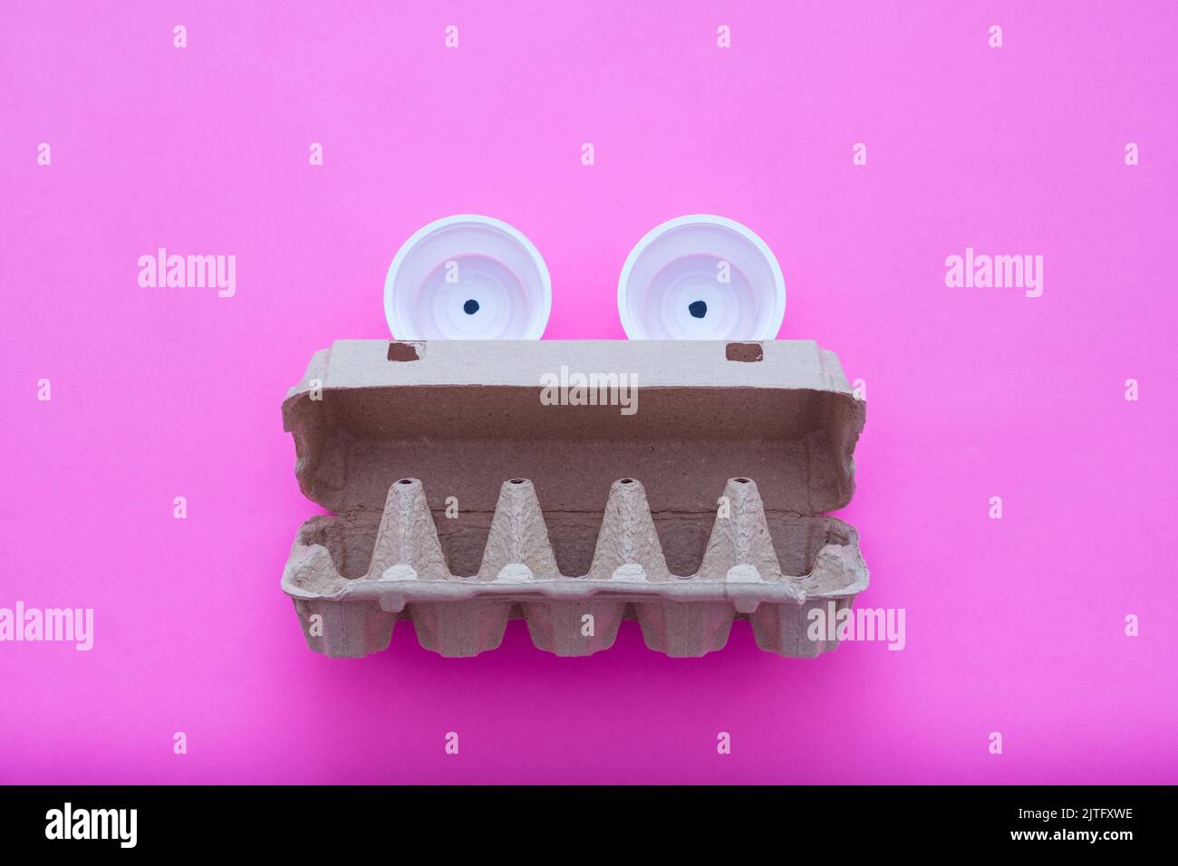 waste management sorting disposal garbage monster Stock Photo - Alamy