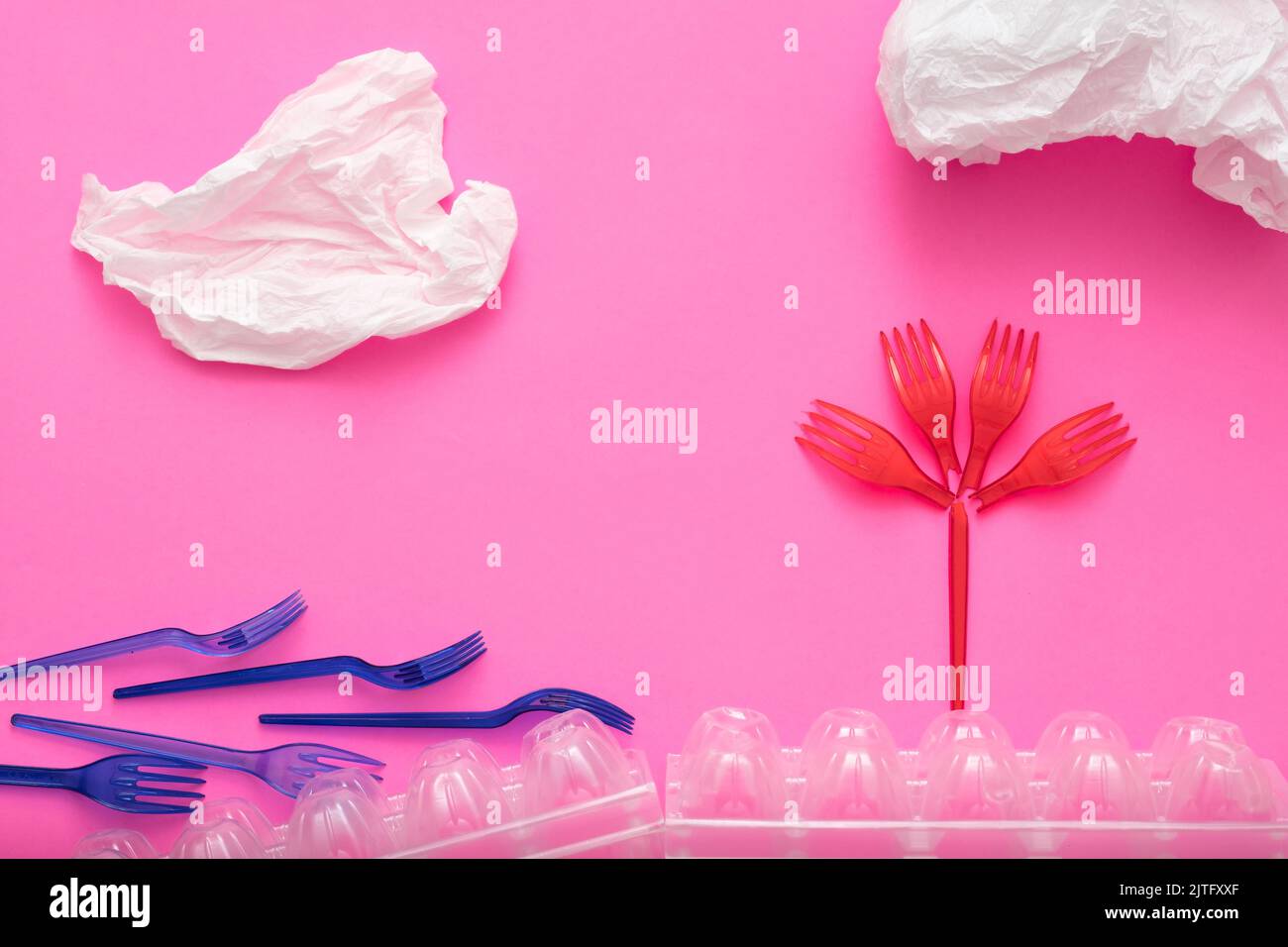 plastic world littering pollution ecology problem Stock Photo - Alamy