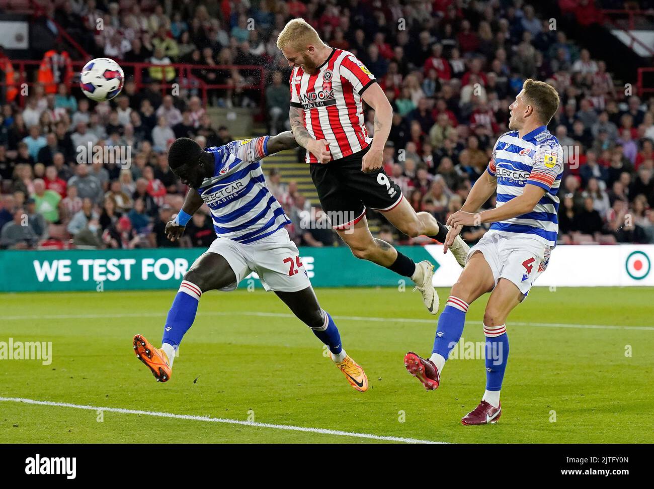Sheffield, England, 30th August 2022. Oliver McBurnie of Sheffield Utd ...