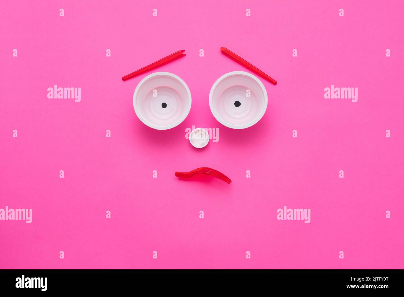 disturbing ecological reality plastic monster Stock Photo - Alamy