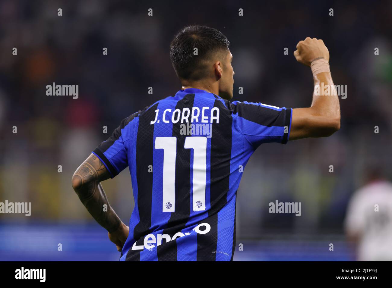 Milan, Italy, 30th August 2022. Joaquin Correa of FC Internazionale ...