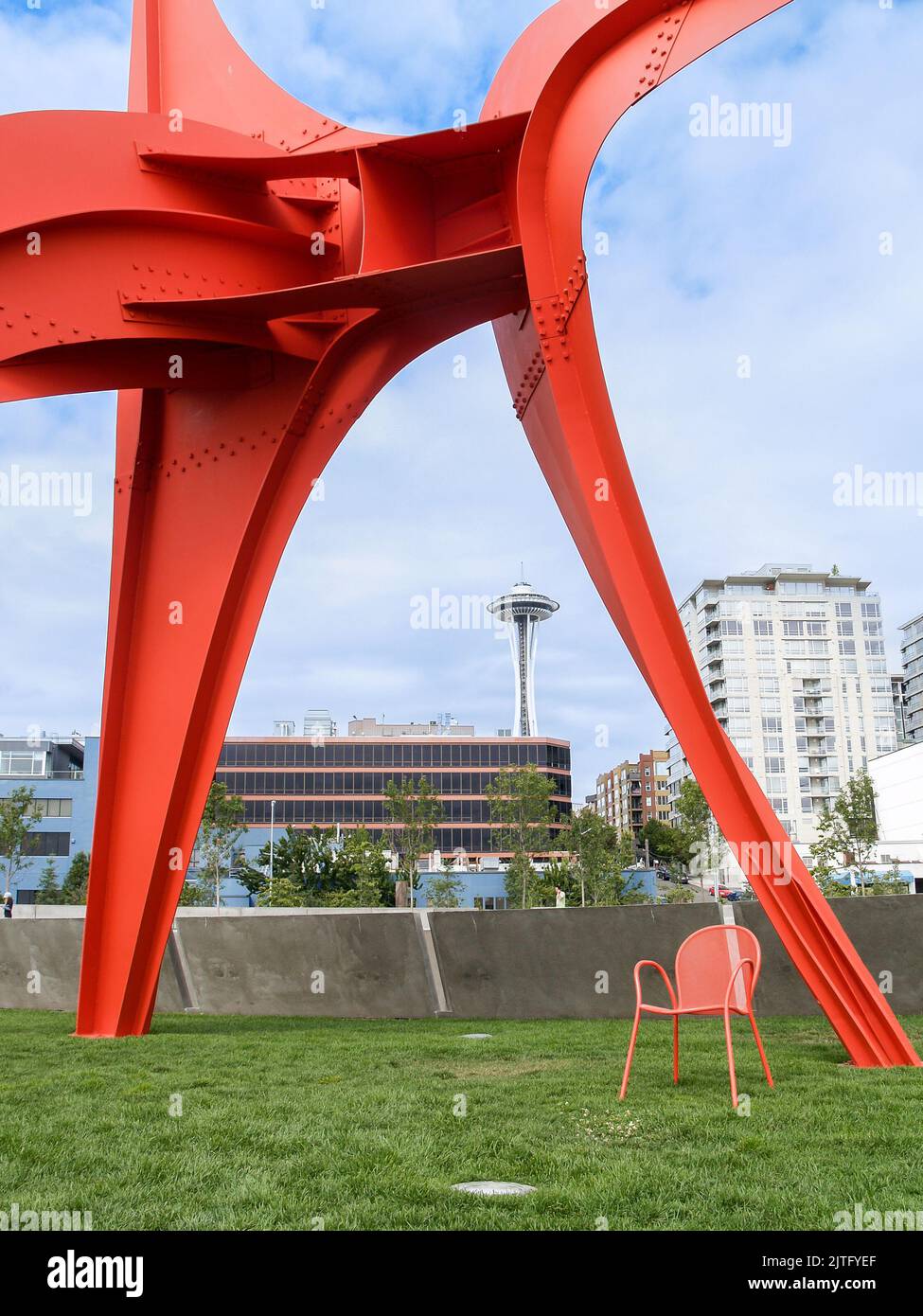 Seattle USA - July 23 2008; Eagle an abstract sculpture by Alexander ...