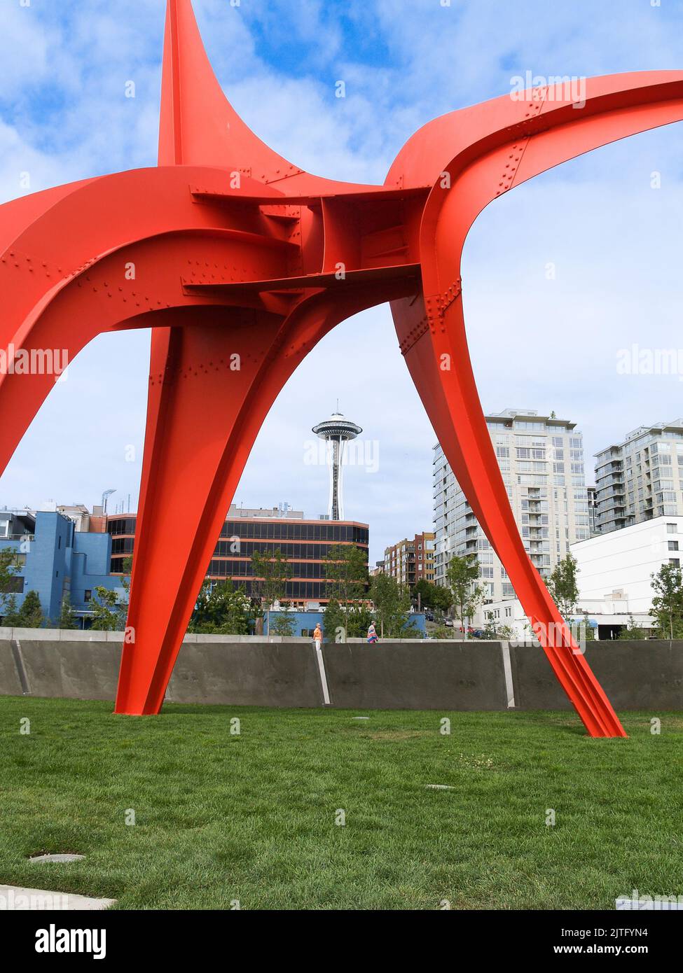Seattle USA - July 23 2008; Eagle an abstract sculpture by Alexander ...